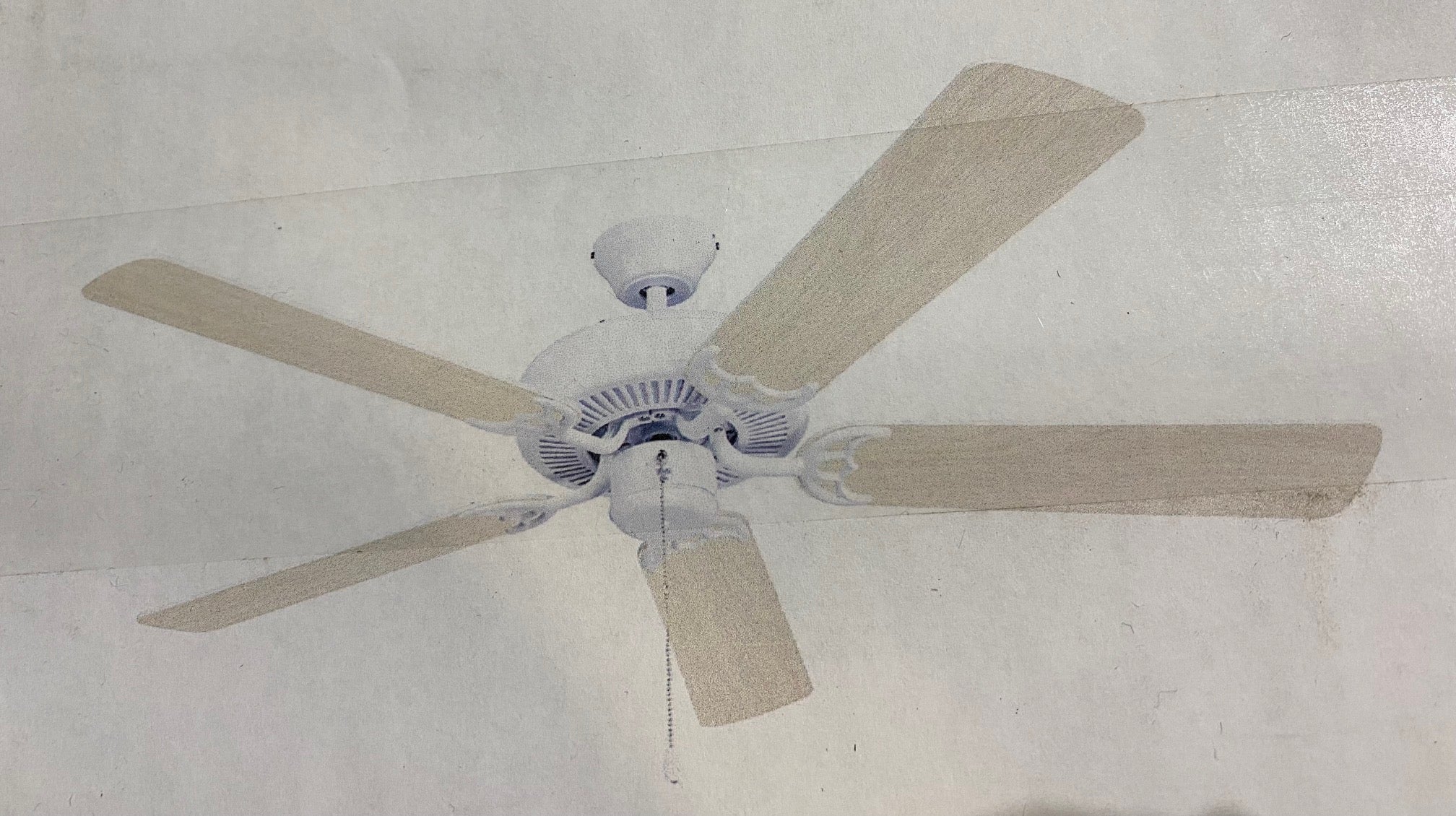 Hyperikon 42 Inch Ceiling Fan No Light, 55W, Remote Control and Pull C ...